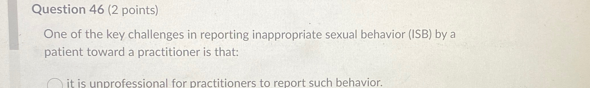 Solved Question 46 (2 ﻿points)One of the key challenges in | Chegg.com