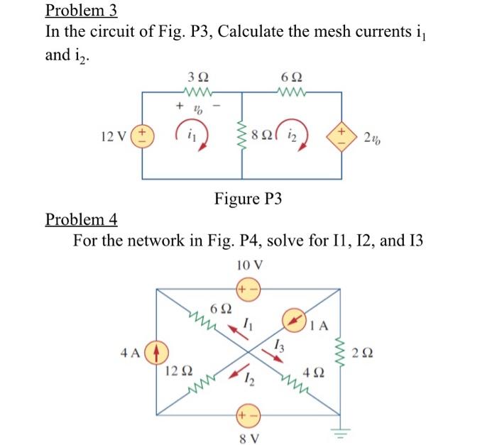 Solved Problem 1 Calculate the currents i1 through i4. | Chegg.com