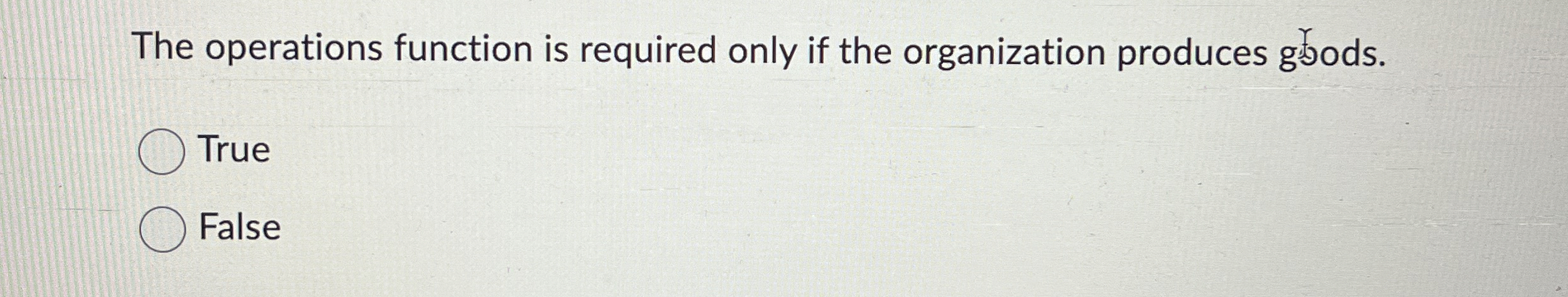 Solved The operations function is required only if the | Chegg.com