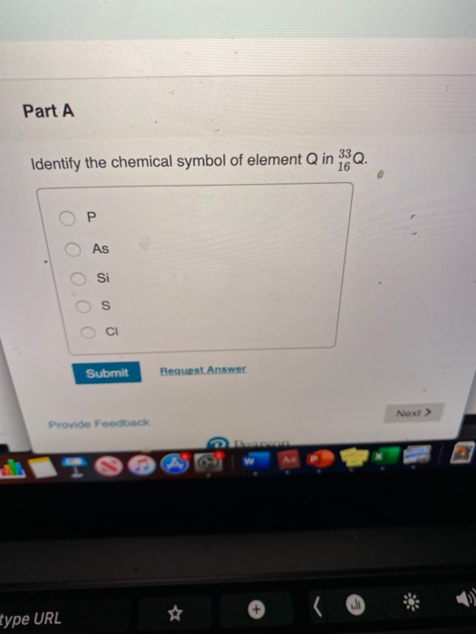 Solved Part A Identify the chemical symbol of element Q in | Chegg.com