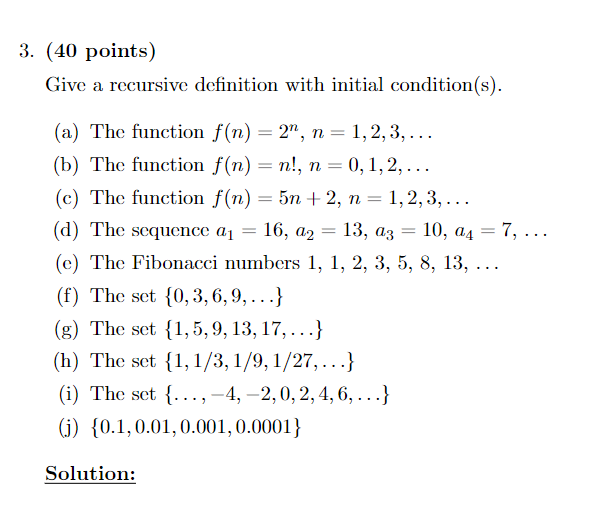 Solved (40 ﻿points) ﻿Please give a detailed explation for | Chegg.com