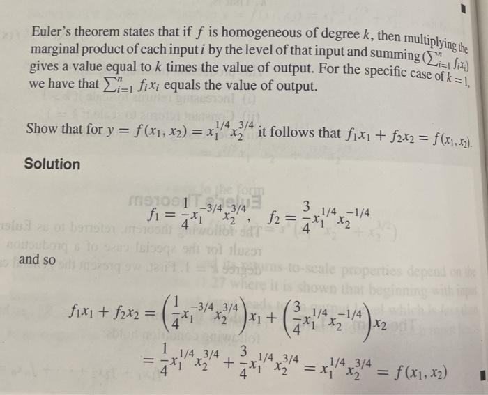Solved 5. For the Cobb-Douglas production function f(x1, x2) | Chegg.com