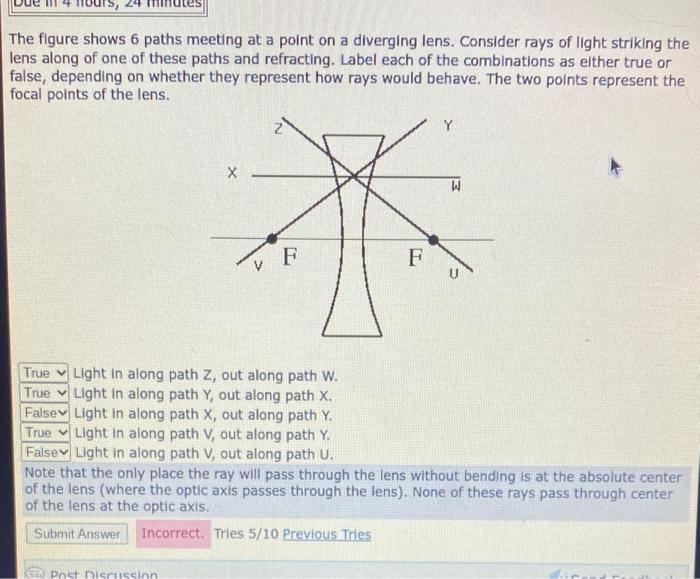 Solved The figure shows 6 paths meeting at a point on a | Chegg.com