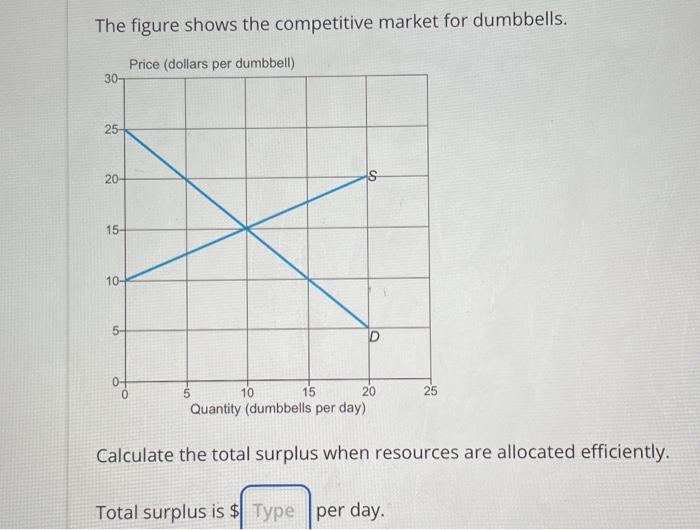 Solved The figure shows the competitive market for | Chegg.com