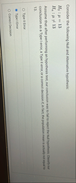 Solved Consider the following Null and Alternative | Chegg.com