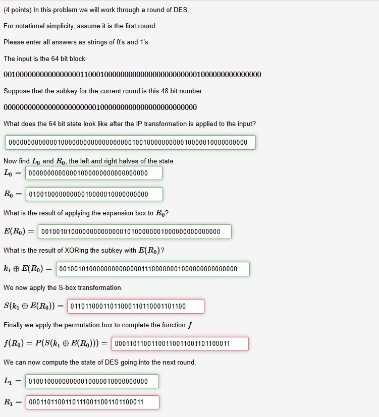 Solved We now apply the S-box | Chegg.com