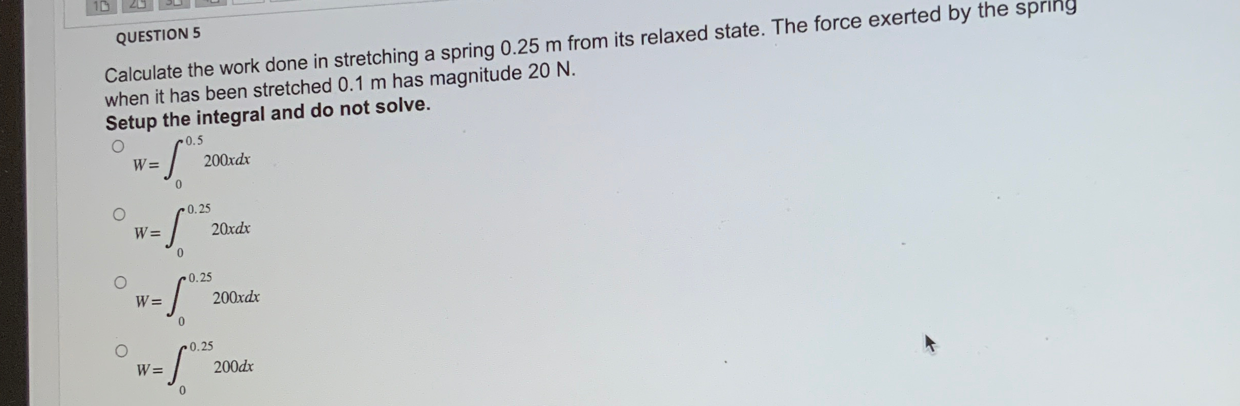 Solved QUESTION 5Calculate the work done in stretching a | Chegg.com