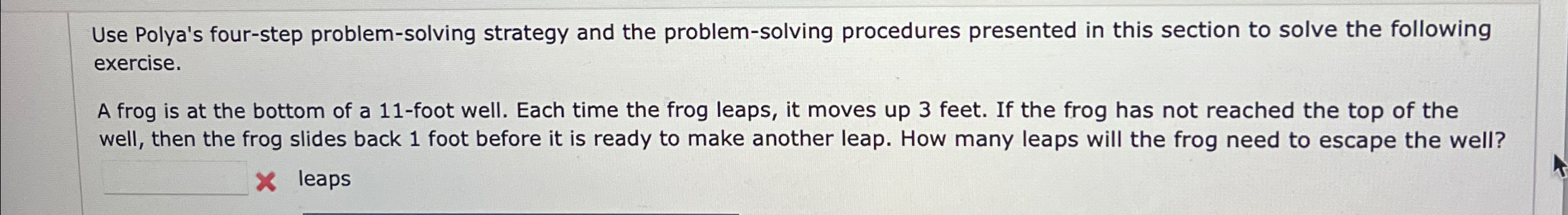 Solved Use Polya S Four Step Problem Solving Strategy And