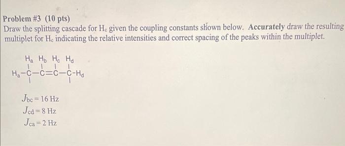 Solved Problem #3 (10 pts) Draw the splitting cascade for Hc | Chegg.com
