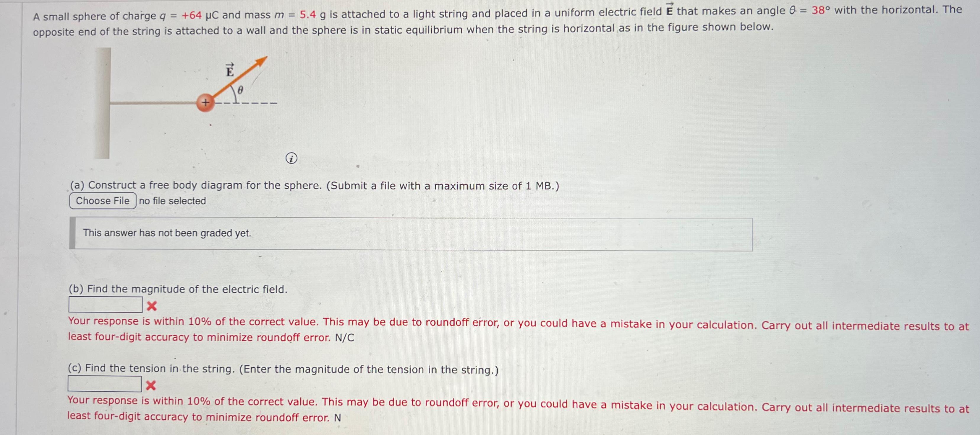 Solved opposite end of the string is attached to a wall and | Chegg.com
