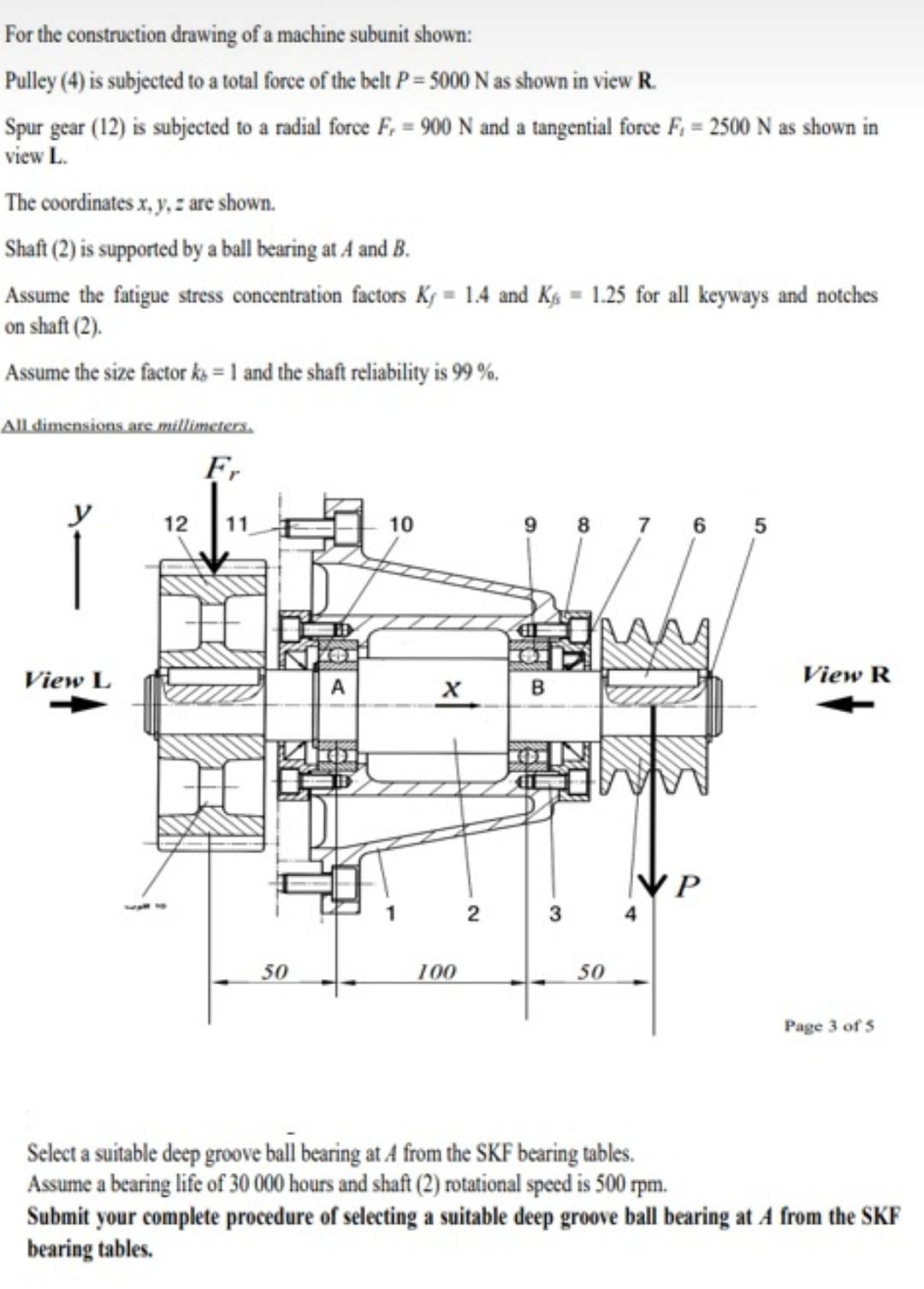Solved For the construction drawing of a machine subunit | Chegg.com