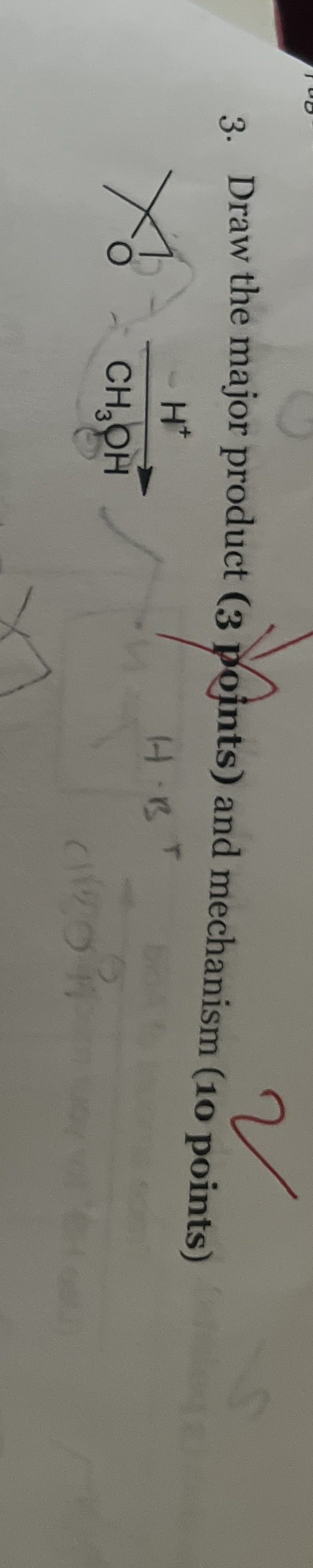 Solved Draw the major product (3 ﻿points) ﻿and mechanism (10 | Chegg.com