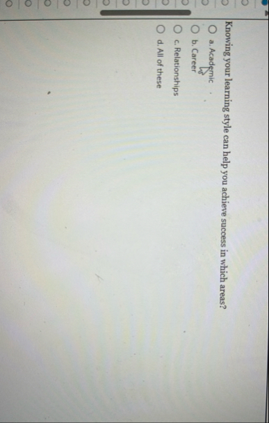 Solved Knowing your learning style can help you achieve | Chegg.com