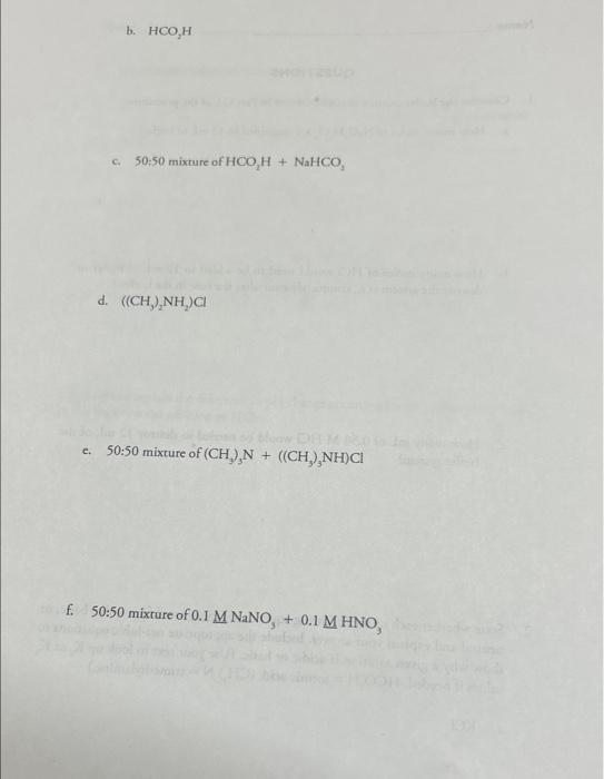 Solved C Ph Of Buffer Solutions Continued Measured Ph Chegg