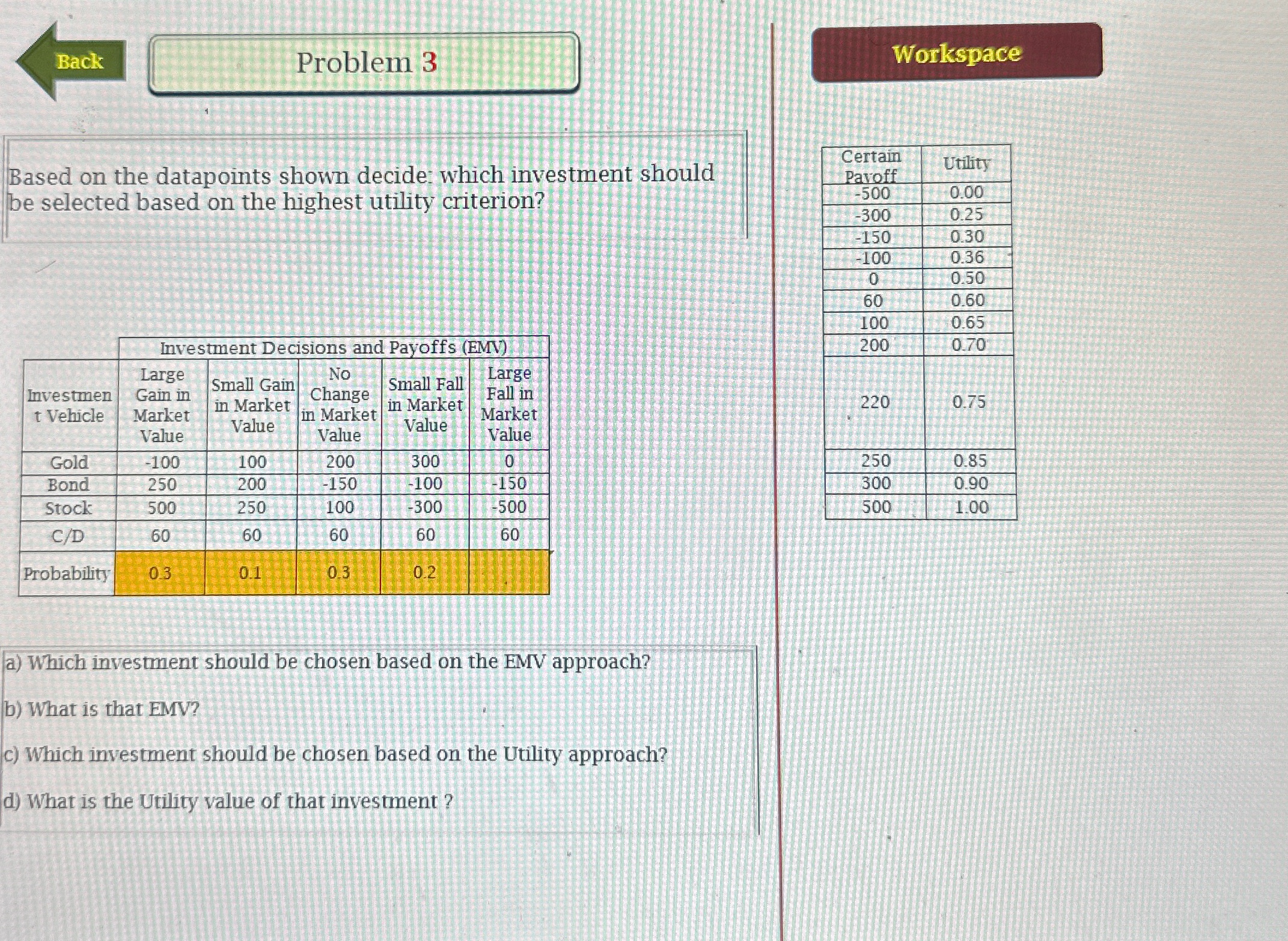 Solved BackProblem 3Based on the datapoints shown decide: | Chegg.com