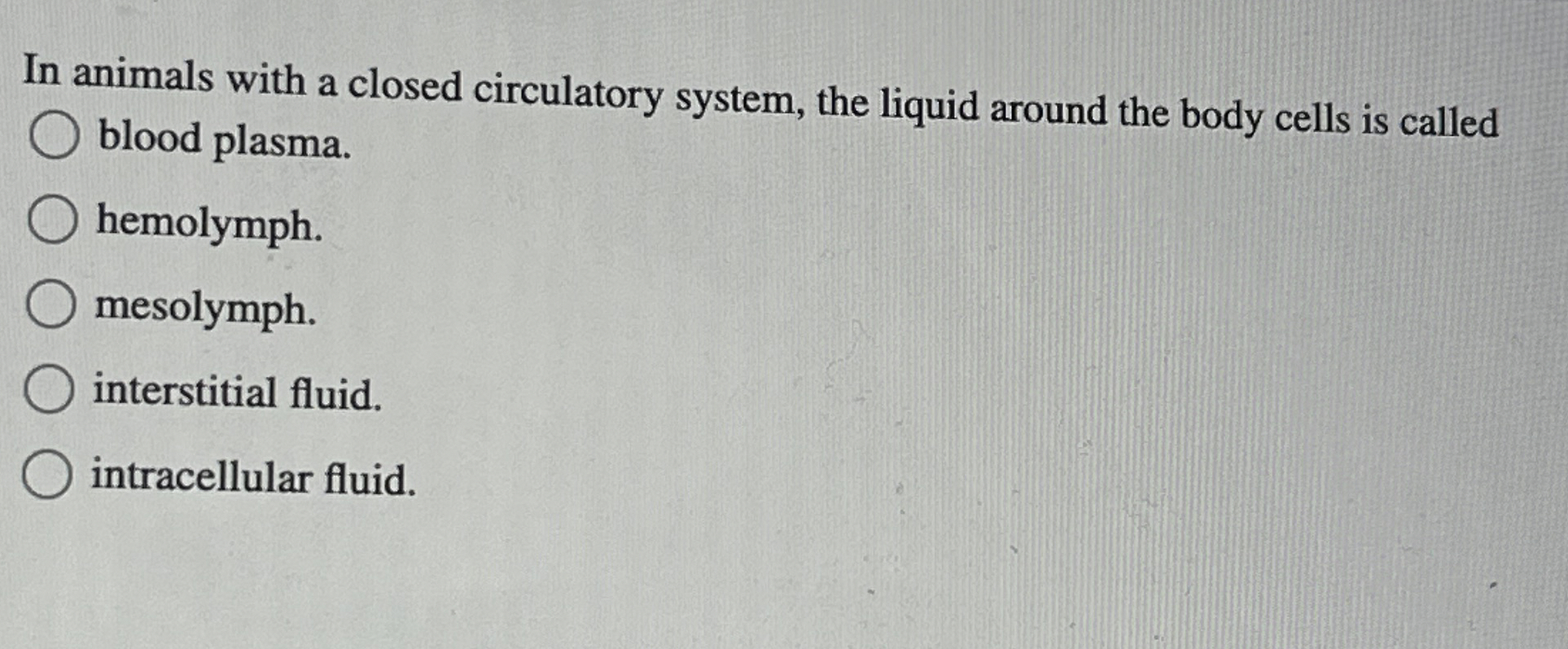 Solved In animals with a closed circulatory system, the | Chegg.com