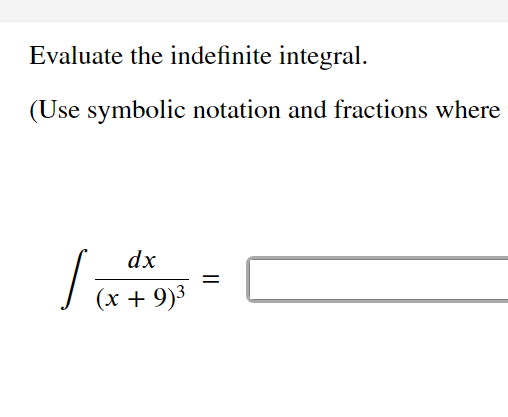 Solved Evaluate the indefinite integral.(Use symbolic | Chegg.com