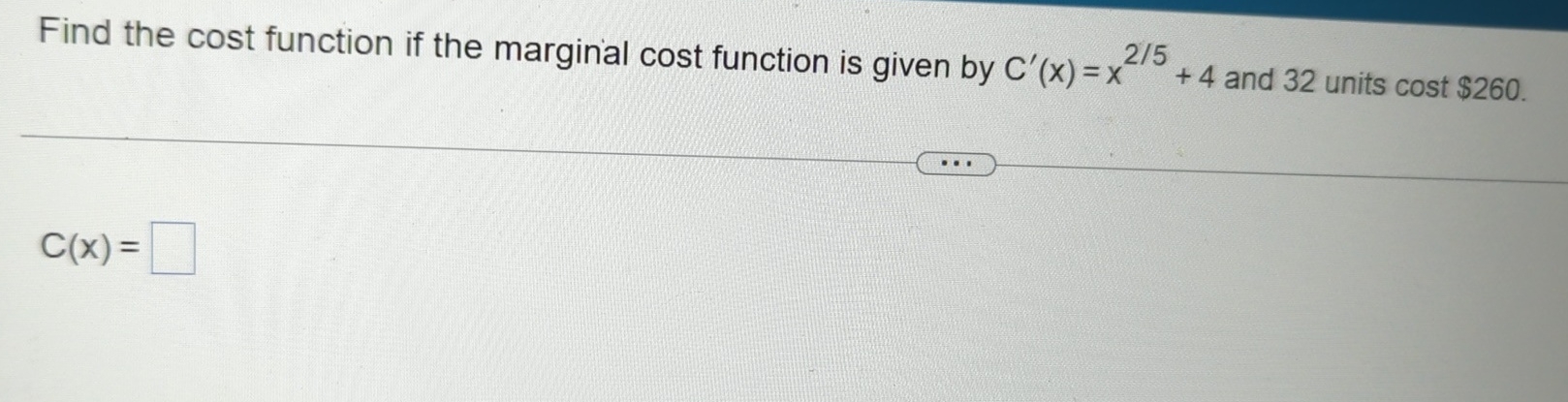 Solved Find the cost function if the marginal cost function | Chegg.com