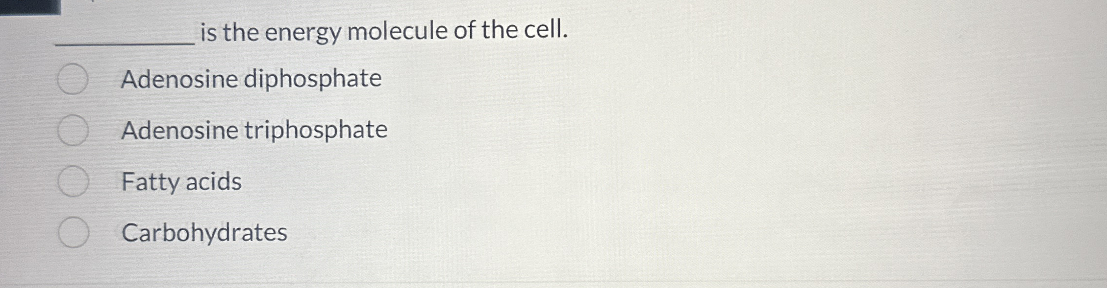 Solved is the energy molecule of the cell.Adenosine | Chegg.com