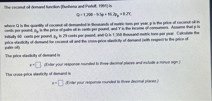 Solved The demand curve for a good is Q=100−2p. What is the | Chegg.com