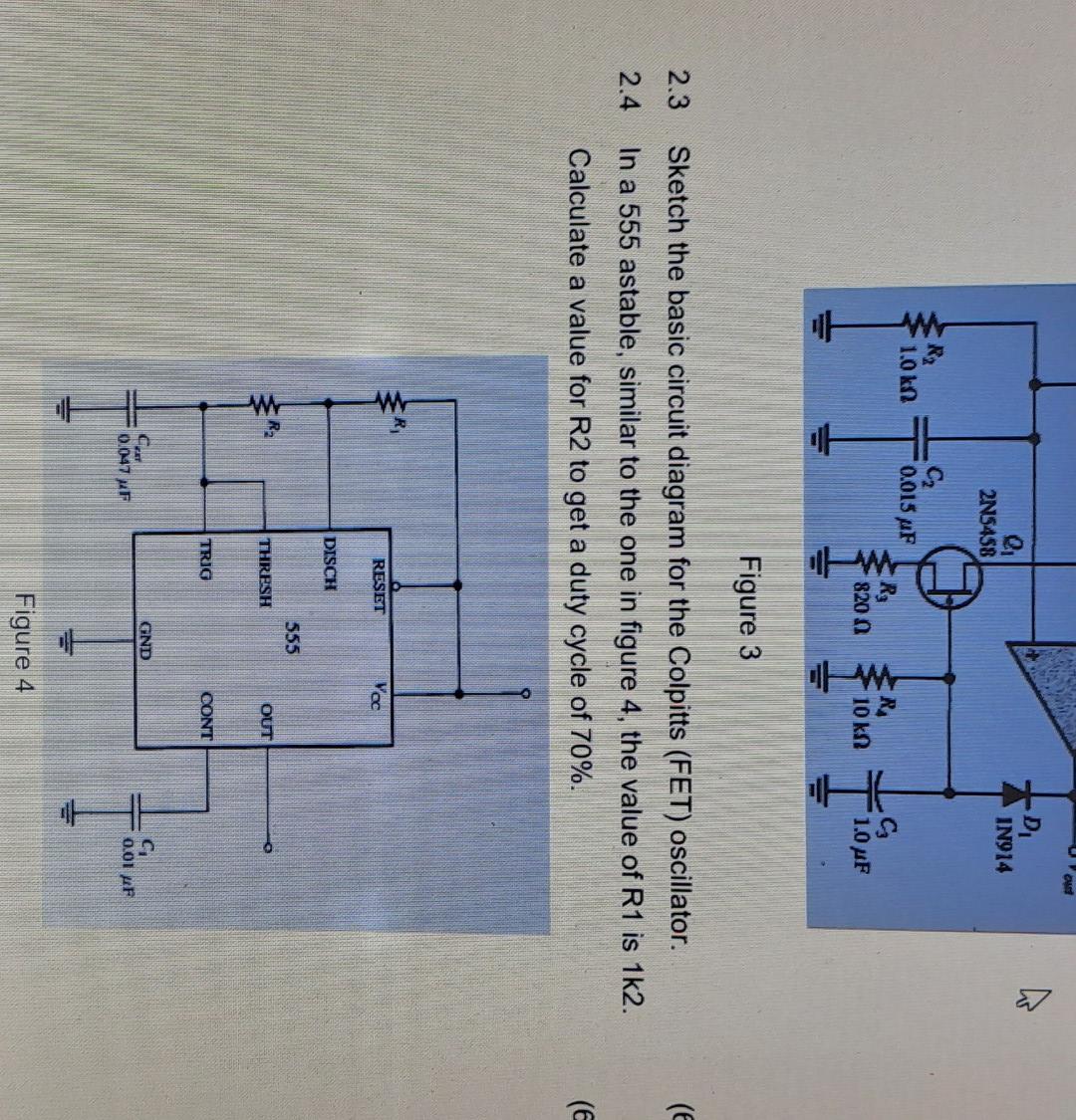 Solved Figure 3 2.3 Sketch the basic circuit diagram for the | Chegg.com