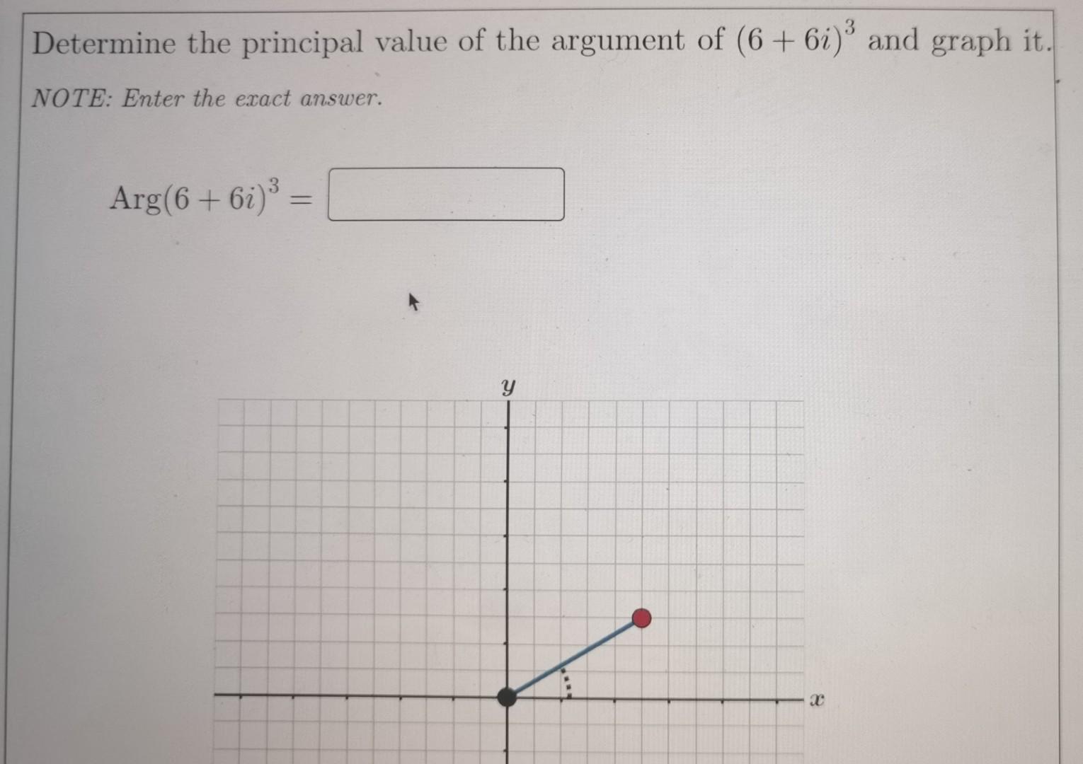 Solved Determine the principal value of the argument of | Chegg.com