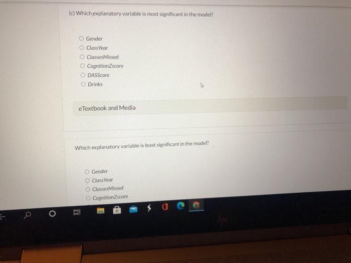 Solved Predicting Grade Point Average The computer output | Chegg.com
