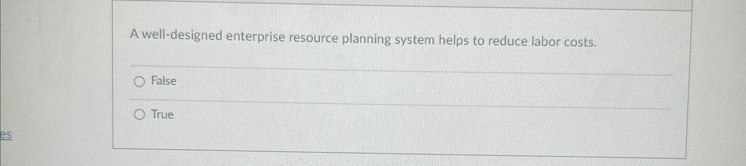 Solved A well-designed enterprise resource planning system | Chegg.com