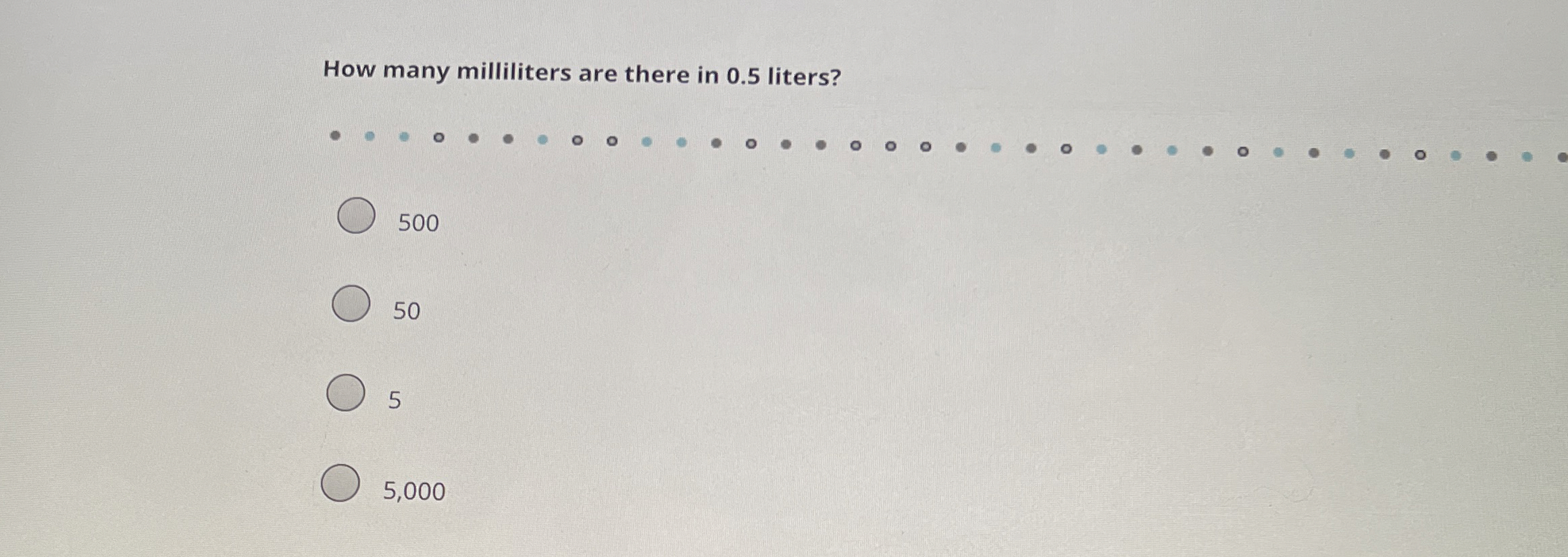 Solved How many milliliters are there in 0.5 | Chegg.com