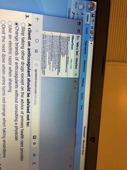 Solved Home Insert Page Layout References Mailings Document | Chegg.com
