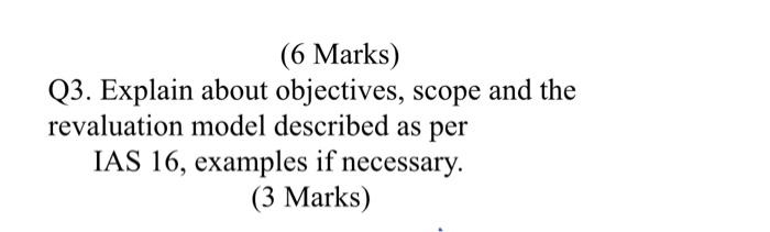 Solved (6 Marks) Q3. Explain about objectives, scope and the | Chegg.com Solved (6 Marks) Q3. Explain about objectives, scope and the | Chegg.com