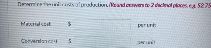 Solved Units in beginning work in process inventory Units | Chegg.com