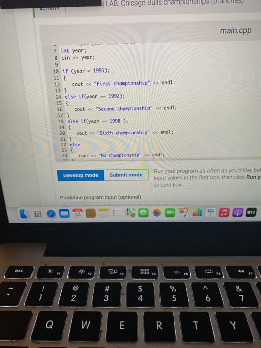 Solved i keep getting errors for me if, else, and else if | Chegg.com