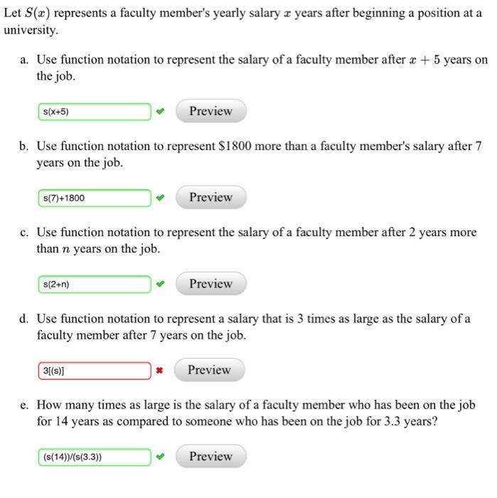 Solved Lets Practice Using Function Notation To Represent