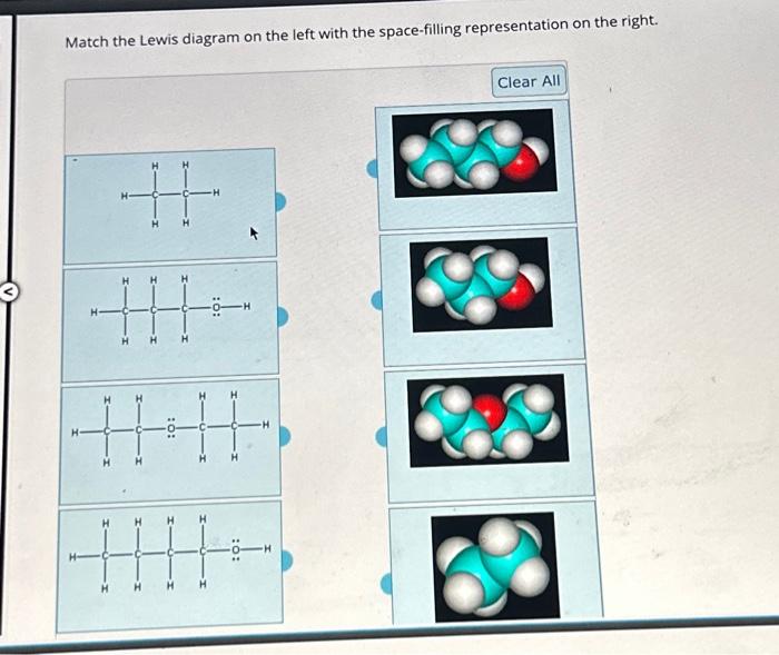Solved Match the Lewis diagram on the left with the | Chegg.com