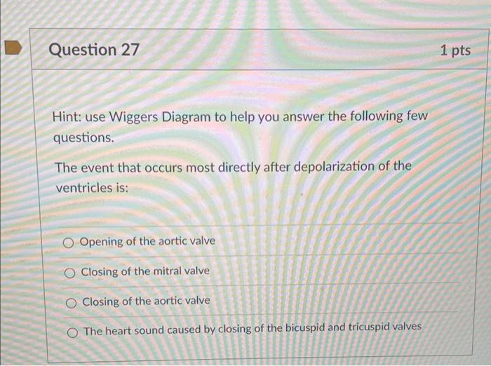 Solved Hint: use Wiggers Diagram to help you answer the | Chegg.com Solved Hint: use Wiggers Diagram to help you answer the | Chegg.com