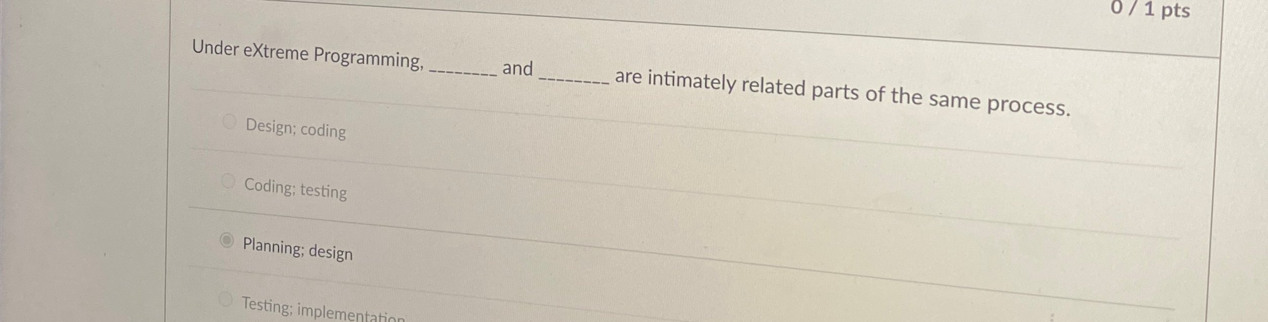 Solved Under eXtreme Programming, q, ﻿and q, ﻿are intimately | Chegg.com