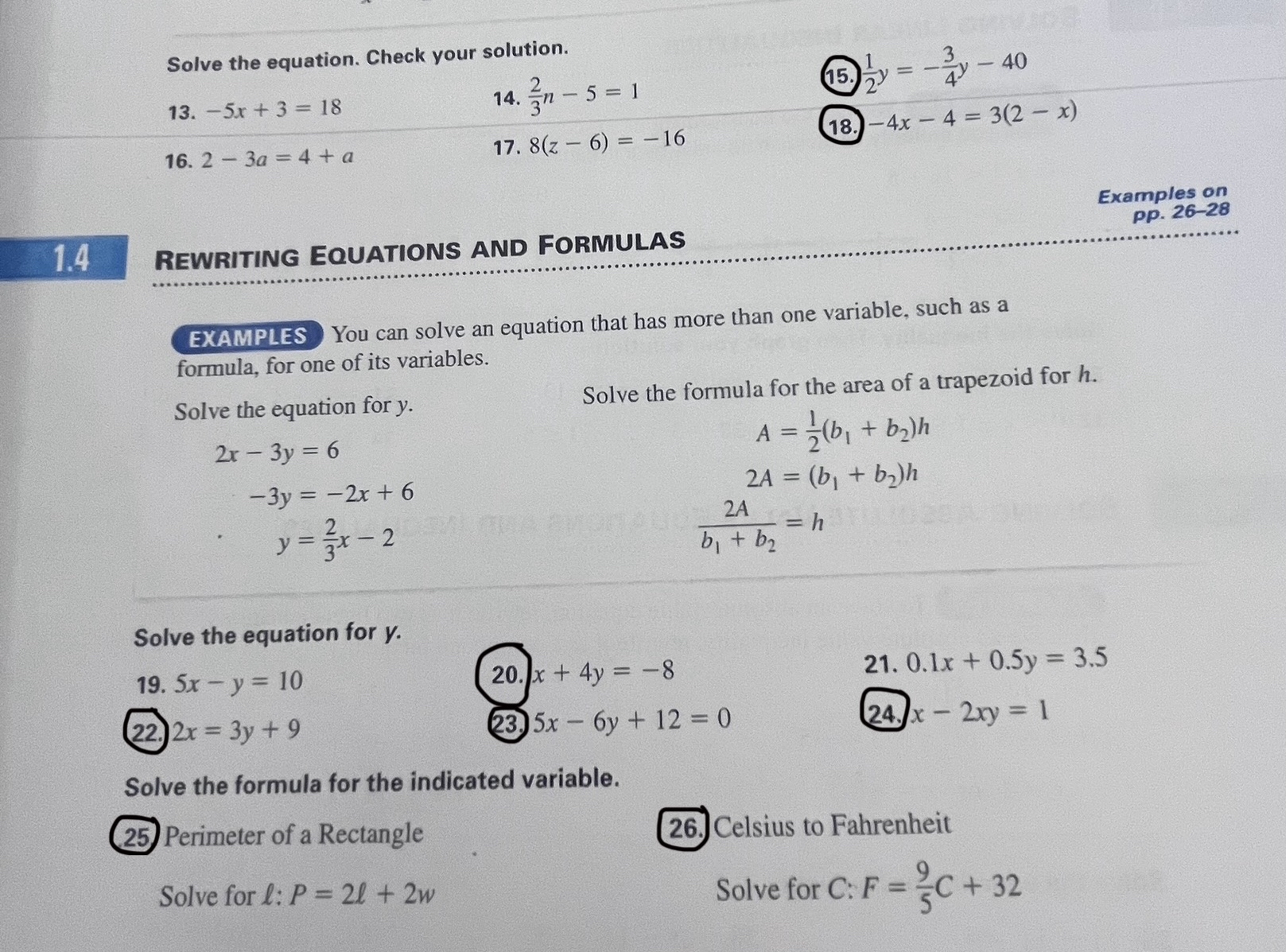 Solved Solve the equation. Check your solution. SOLVE | Chegg.com