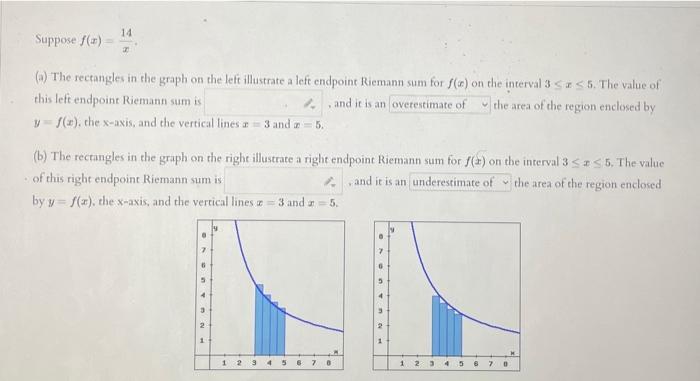 Solved Suppose f(x)=x14 (a) The rectangles in she graph on | Chegg.com