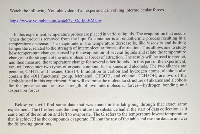 Solved In this experiment, temperature probes are placed in | Chegg.com