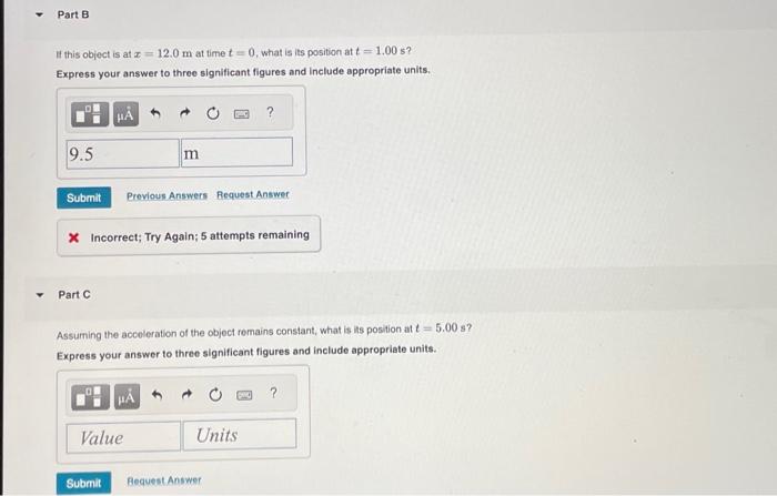 Solved The Velocity Versus Time Graph For An Object Moving