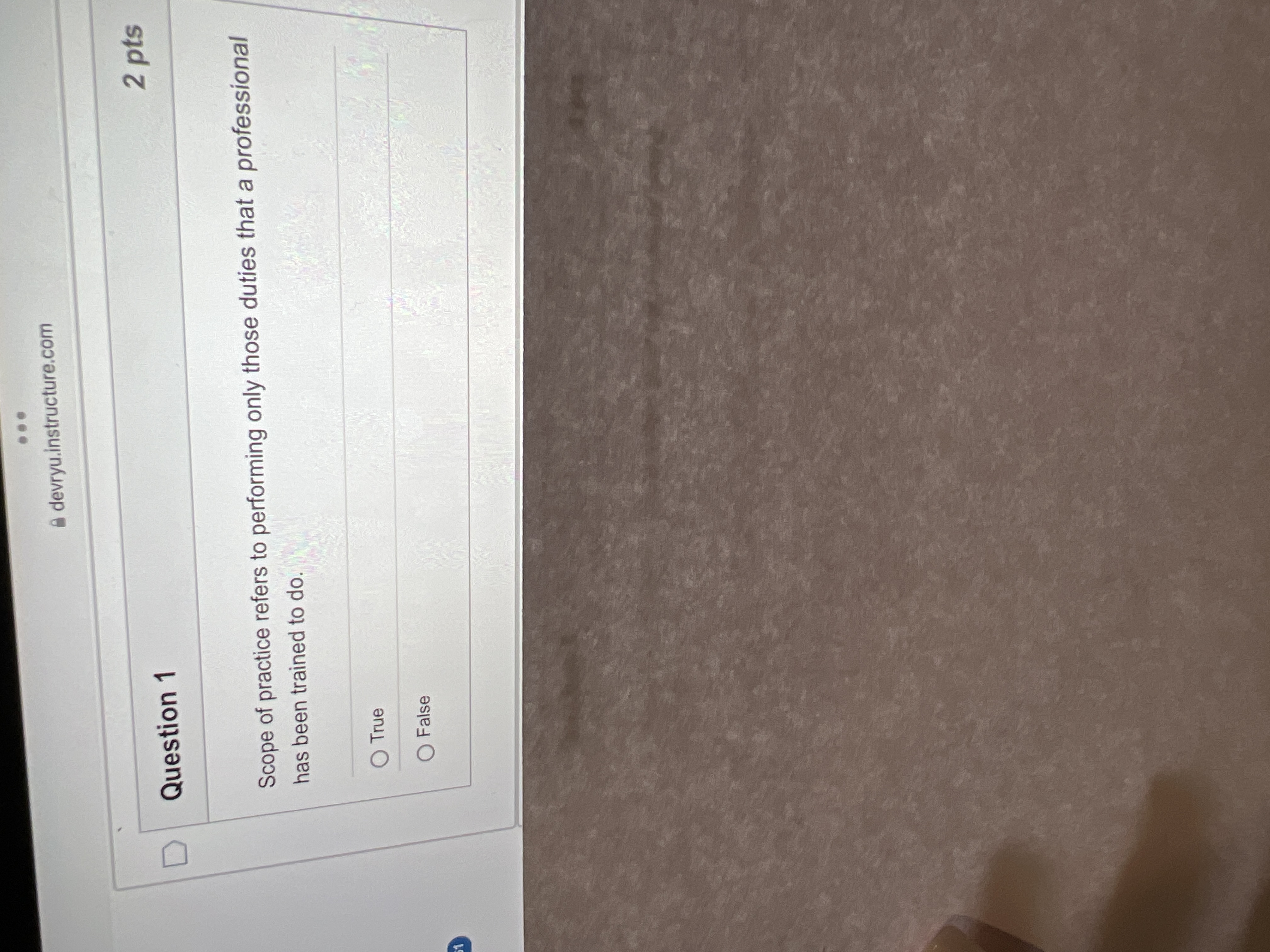 Solved Question 1Scope of practice refers to performing only | Chegg.com