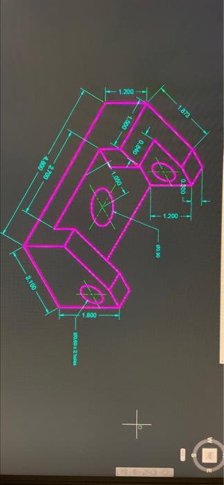 Solved 1. CREATE AN ORTHOGRAPHIC LAYOUT WITH OFFSET SECTION | Chegg.com