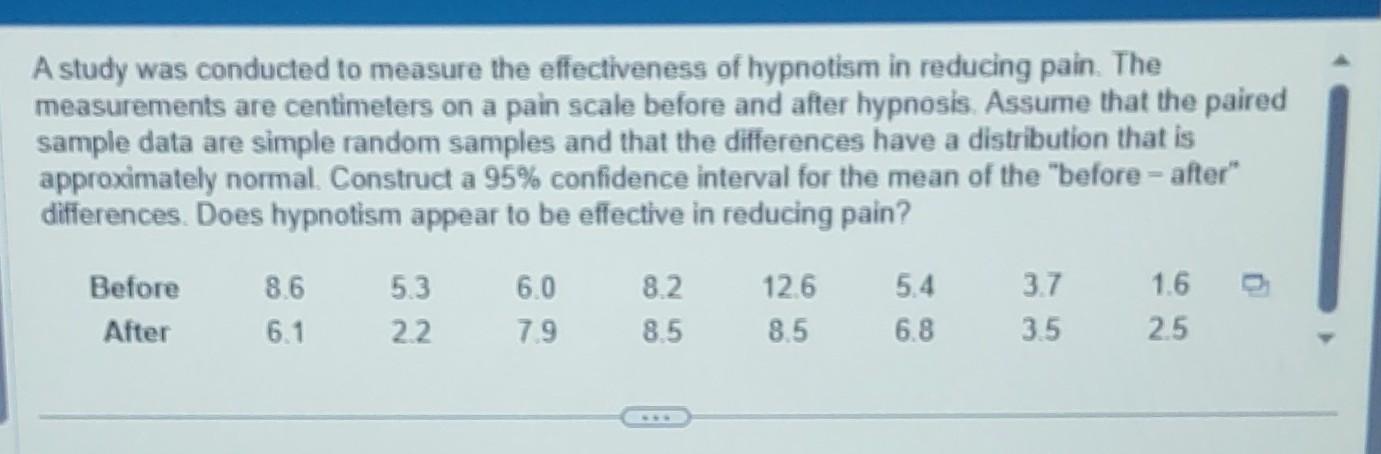 Solved A study was conducted to measure the effectiveness of | Chegg.com
