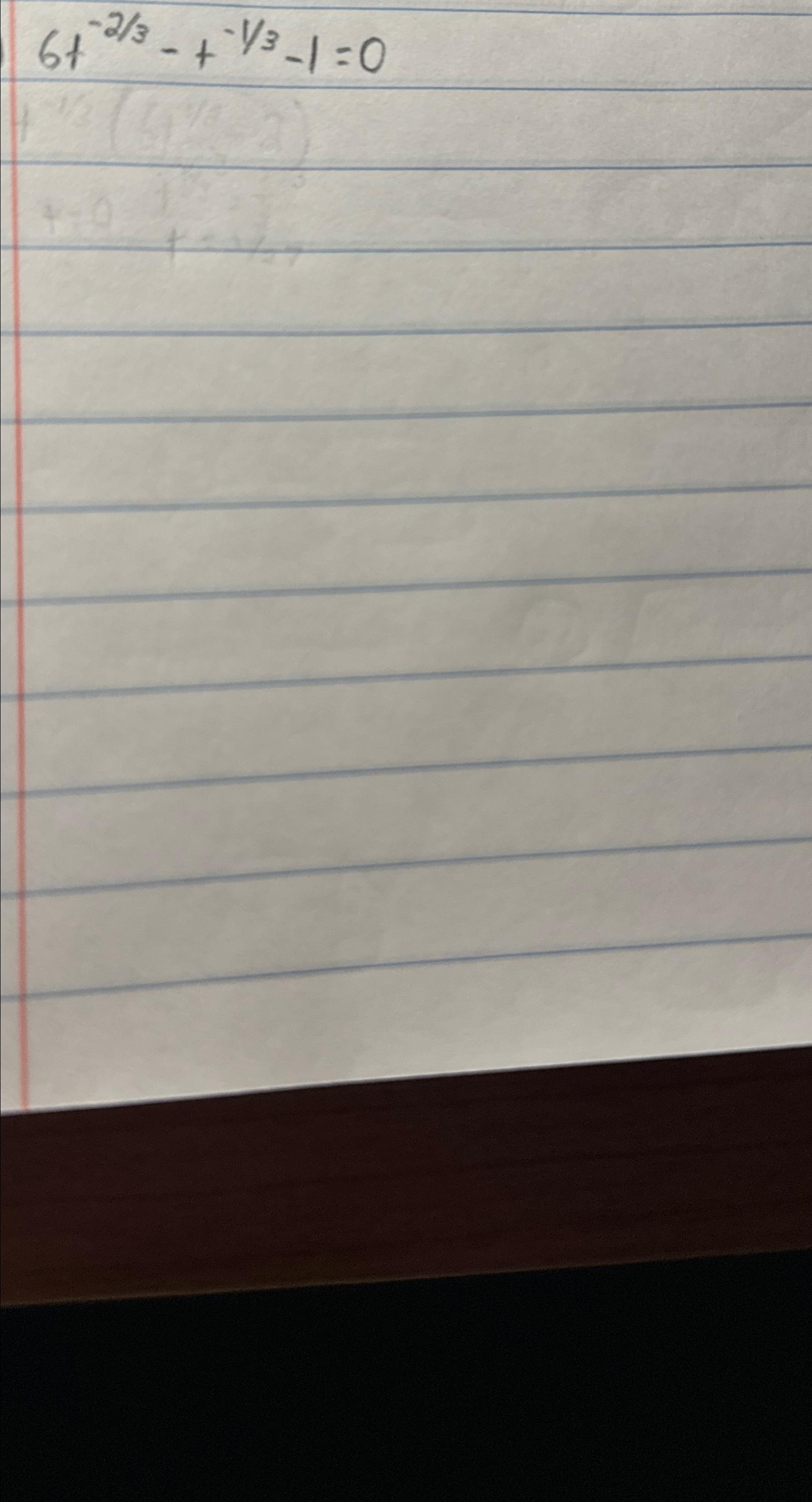 Solved 6t-23-t-13-1=0 | Chegg.com