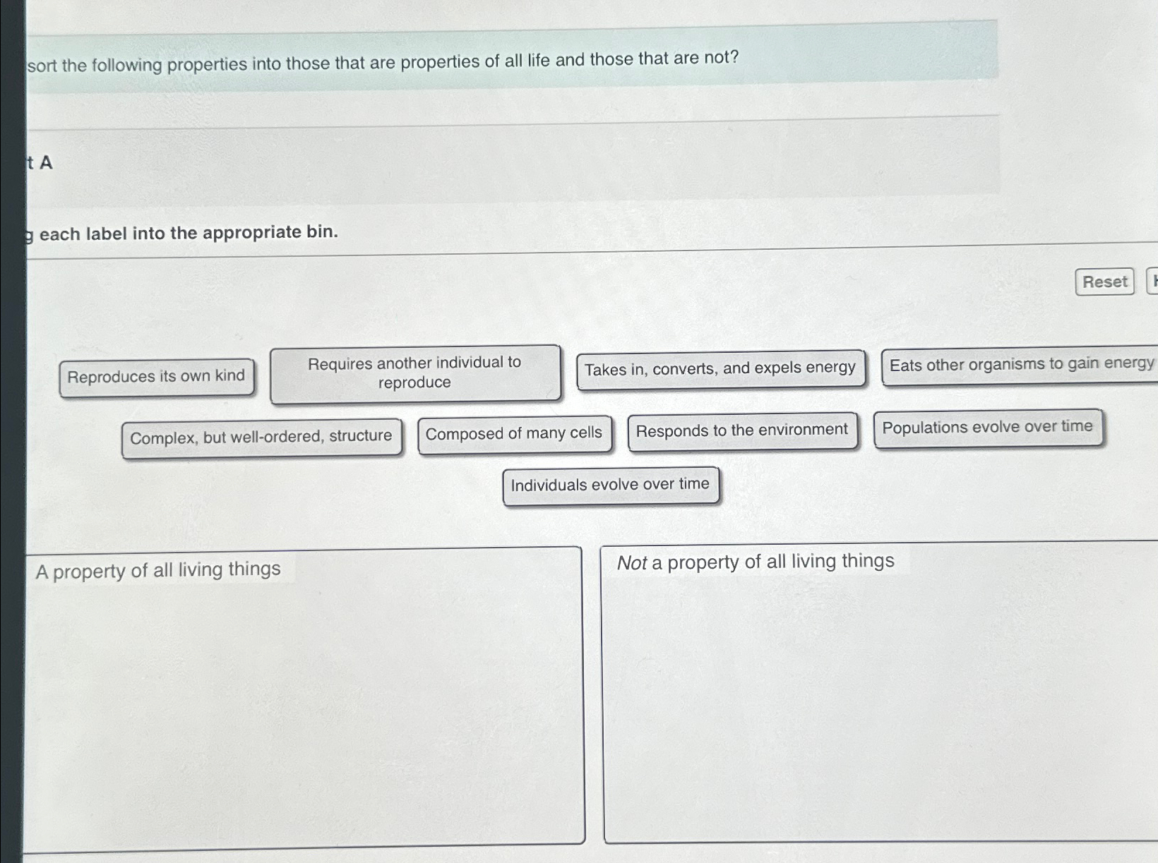 Solved sort the following properties into those that are | Chegg.com