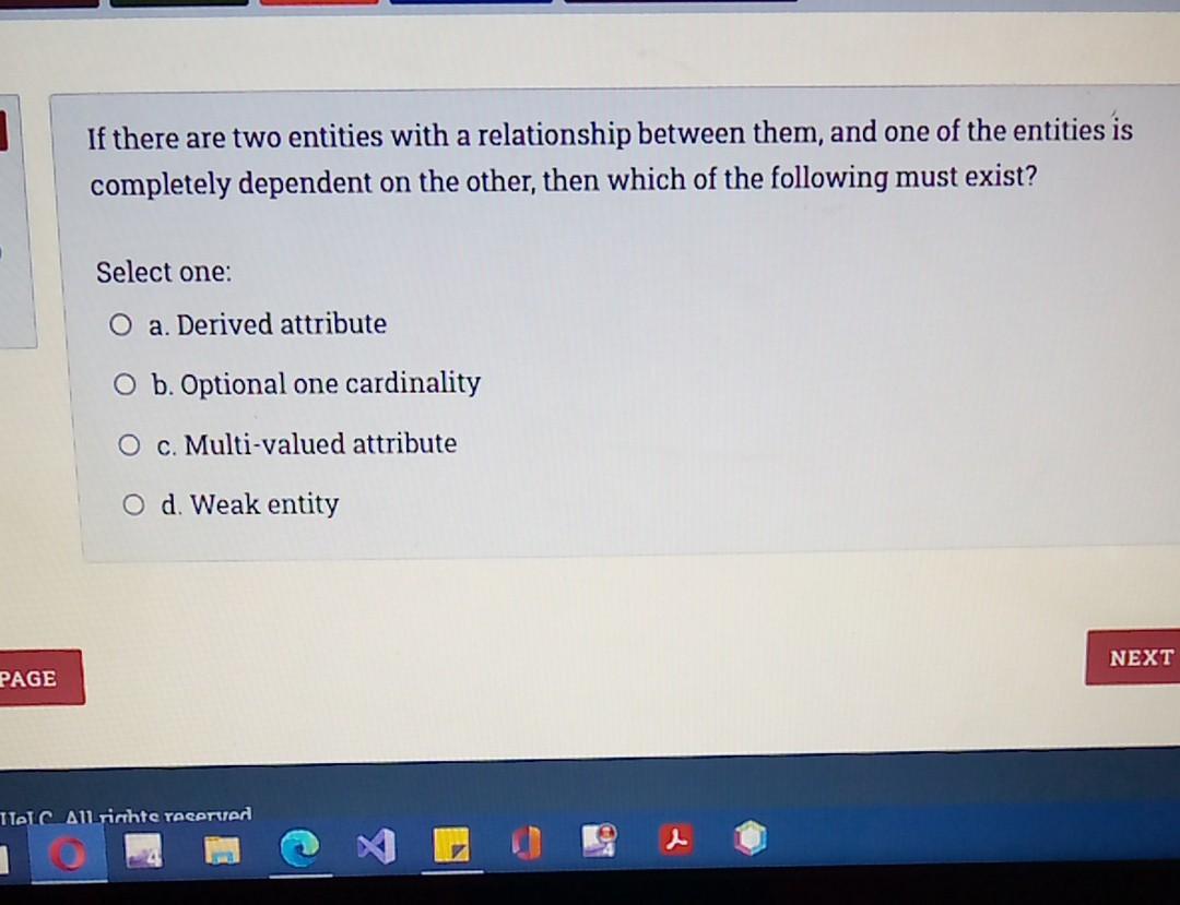 Solved If there are two entities with a relationship between | Chegg.com