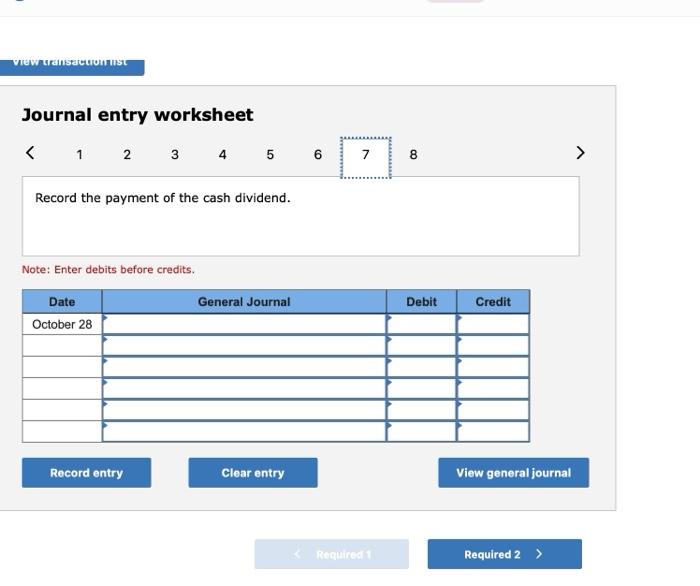 Solved Journal entry worksheet 1234 Record the declaration | Chegg.com
