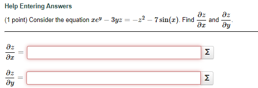 Solved Help Entering Answers(1 ﻿point) ﻿Consider the | Chegg.com