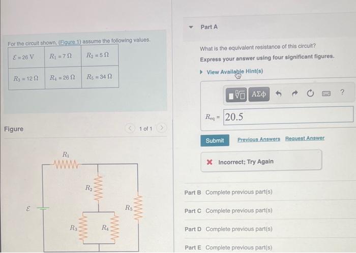 Solved Enr tha rirsuit shown, (fiqure .1) assume the | Chegg.com